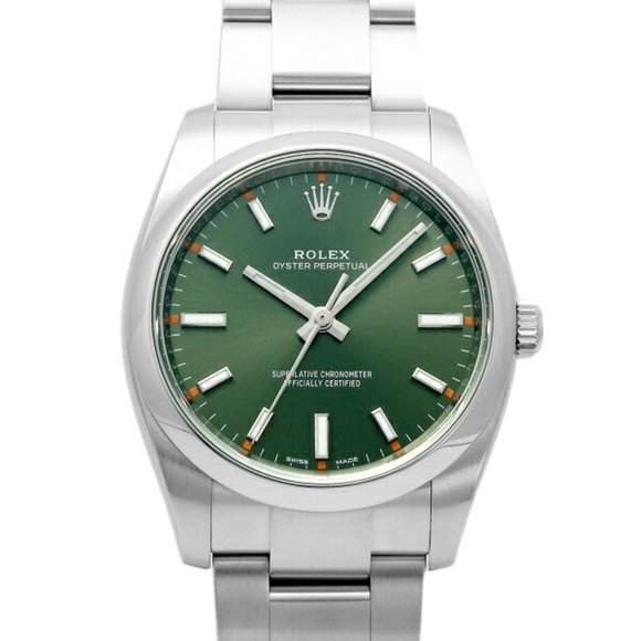 Rolex | Accessories | Rolex Oyster Perpetual 1420 Olive Green Dial ...